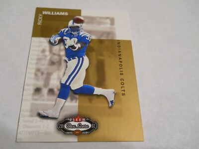 RICKY WILLIAMS 0139/1500 ROOKIE CARD INDIANAPOLIS COLTS 2002 FLEER BOX ...
