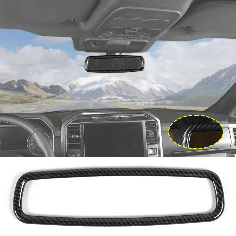 💥 Interior Rearview Mirror Frame Trim for Ford F150/Mustang 15-23 ...