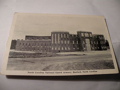VINTAGE POSTCARD NATIONAL GUARD ARMORY RAEFORD NC PHOTO | eBay