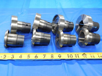 8 PC HARDINGE 16DS COLLETS DEAD LENGTH STEP CHUCKS SIZES FROM 5/8 TO 1. ...