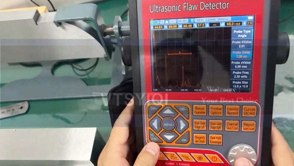 Portable Ultrasonic Flaw Detection NDT Flaw Detector Instrument with 0 ...