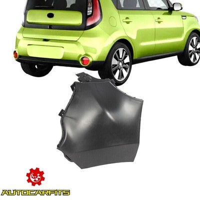Fits 14-16 Kia Soul Rear Bumper Upper End Cover Tetured Primed Right ...
