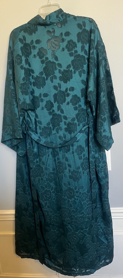Victoria Secret Gold Label GREEN Negligee PEIGNOIR Nightgown & Robe Set ...