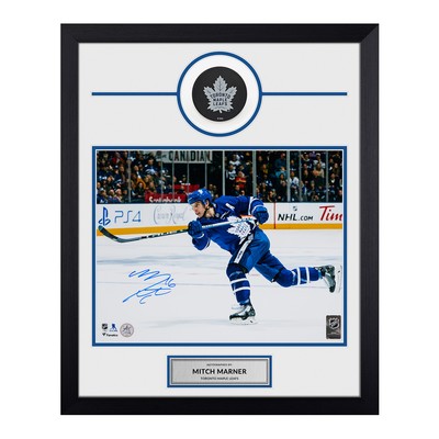 Mitch Marner Signed Toronto Maple Leafs Puck Logo 19x23 Frame | eBay