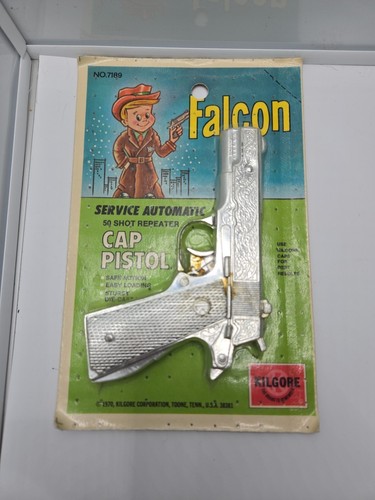 VINTAGE 1970 KILGORE FALCON DIE CAST TOY CAP GUN PISTOL NOS | eBay