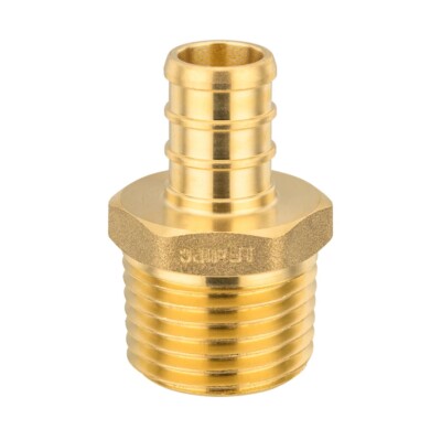 EFIELD 1/2"Pex × 1/2" Male Threaded Adapter Brass Fitting No Lead Free ...