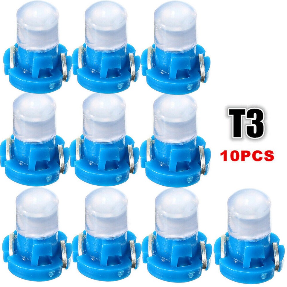 10pcs Blue T3 Neo Wedge LED Instrument Cluster Dash Panel Climate Light ...