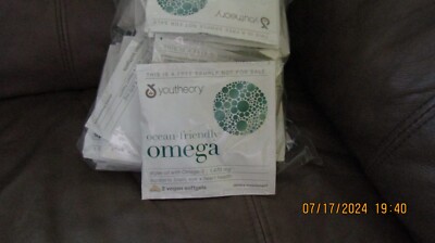 60 Daily packets YouTheory Ocean Friendly Omega-3 Fatty Acids Vegan ...