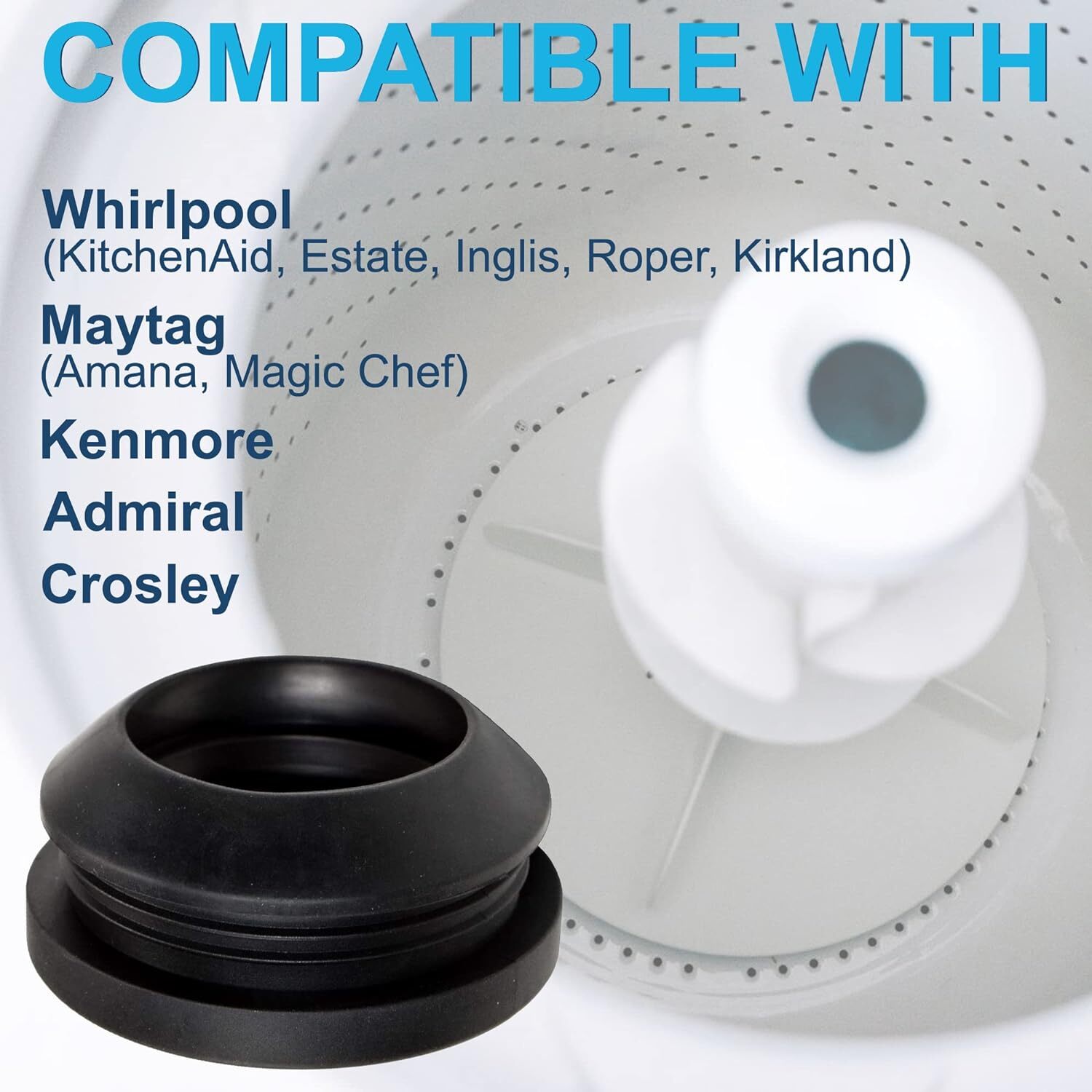 HQRP Washer Tub Gasket Seal Grommet for Whirlpool 383727 W10814296 ...