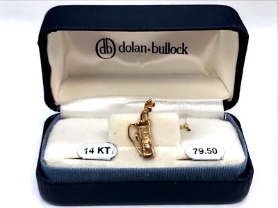 NWT VG Dolan Bullock 14 Karat Solid Yellow Gold Tie Tack Pin Golfers ...