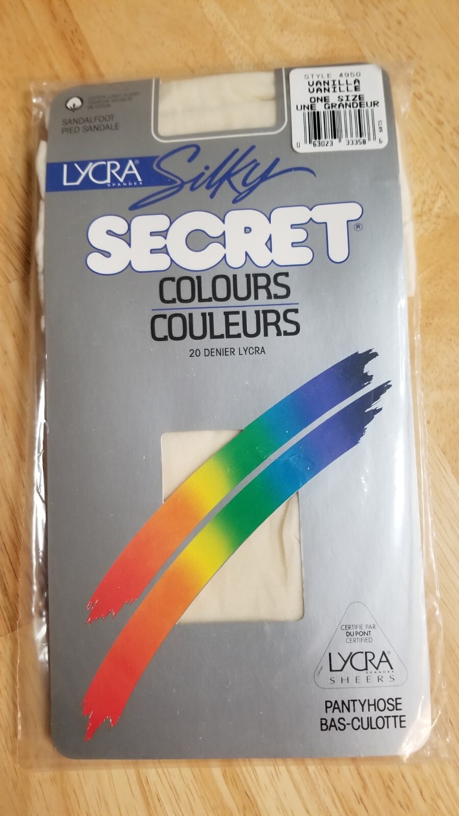 Rare Pantyhose Secret Colours Vanilla One Size Lycra … Gem