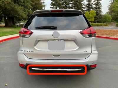 Fit 2017 2018 2019 Nissan Rogue Bumper Chrome Moulding Rear Trim 85072 ...