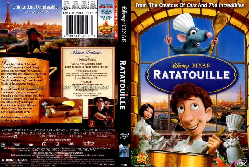 Disney Pixar Comedy Ratatouille Paris Chef Chefs Kitchen Food Foodie ...