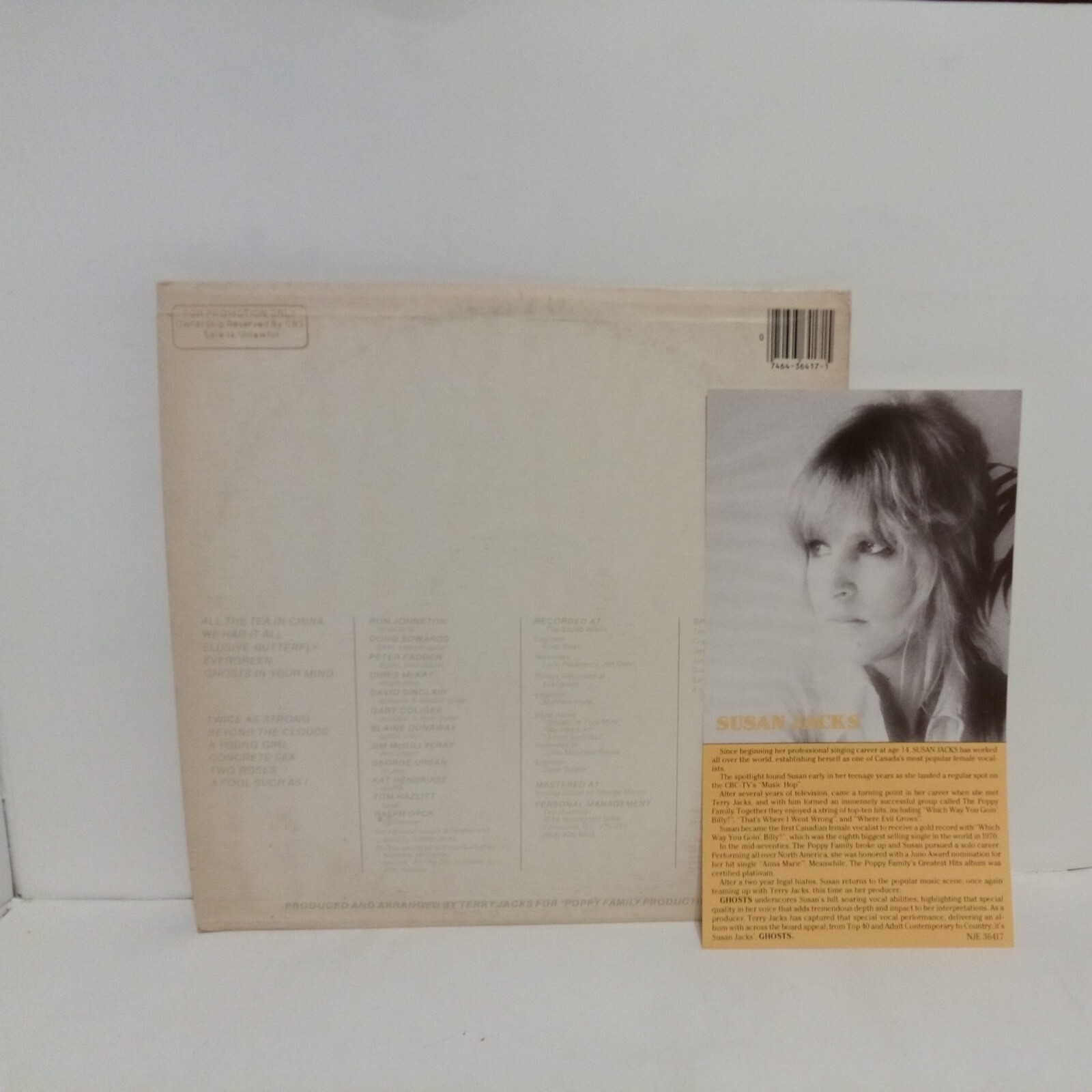 Susan Jacks Ghosts JE36417 Poppy Family terry jacks psych pop orig 1980 ...