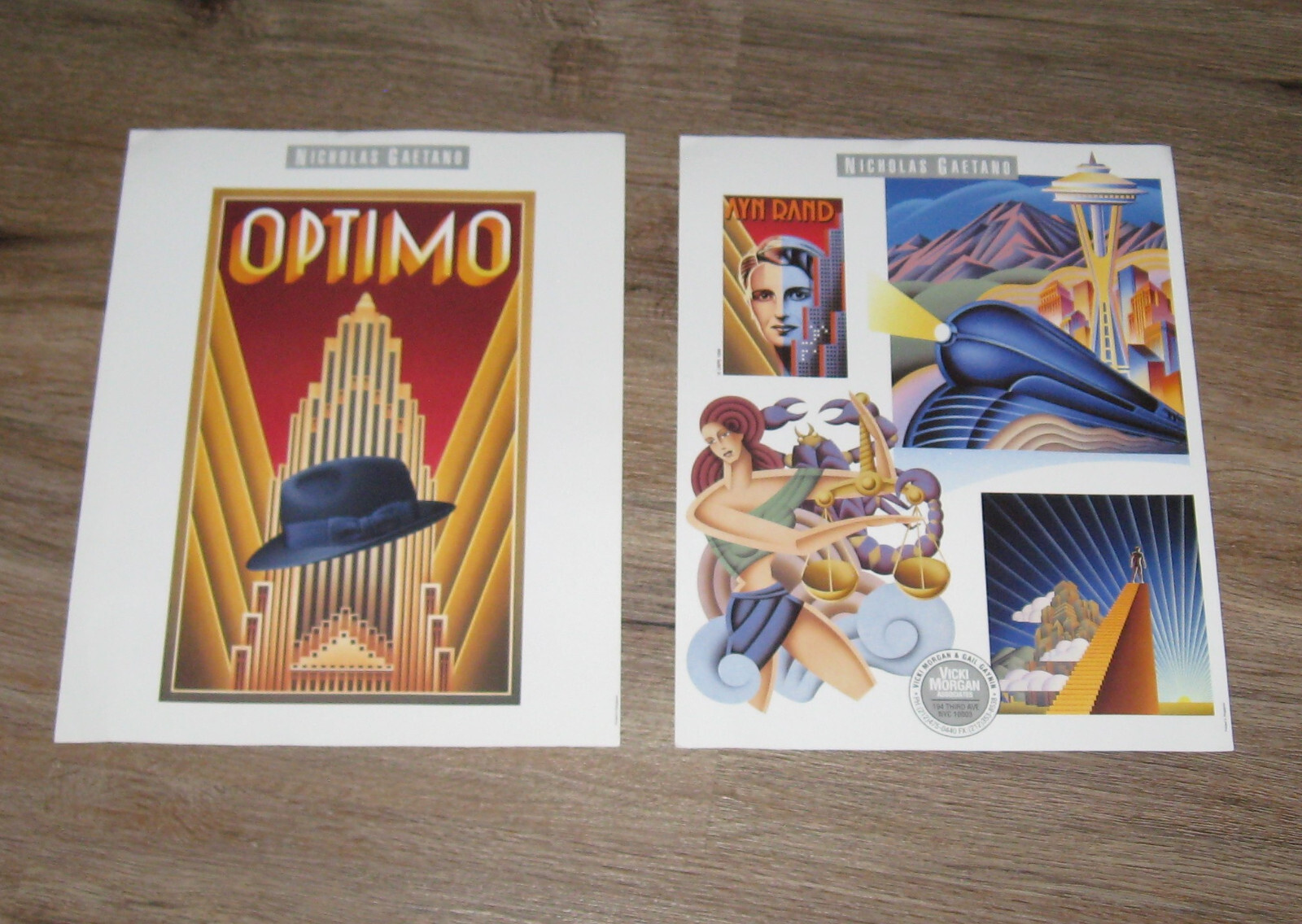 Nicholas Gaetano 2 pictures AYN RAND Optimo 9x12 photo prints | eBay