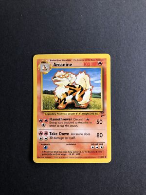 Pokémon TCG Arcanine Base Set 2 33/130 Regular Unlimited Uncommon | eBay