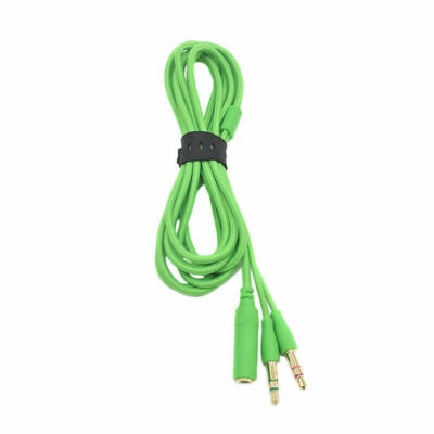 Original Audio Extension Cable 2m Green Nylon Wire For Razer ElectraV2 ...