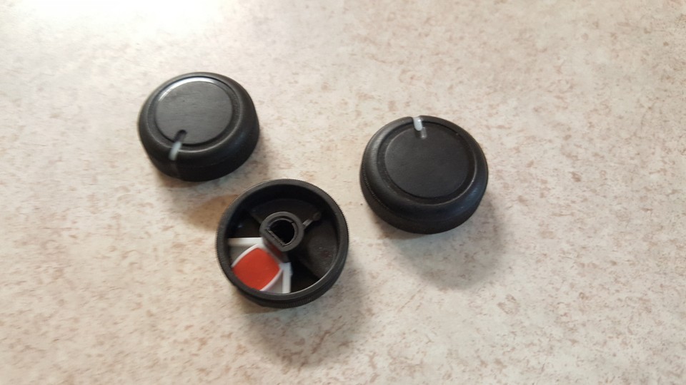 2001-2005 honda civic heat ac control knob illumination red (qty3) oem ...