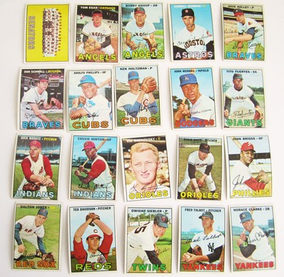 Lot of 20 1967 Topps Baseball Trading Cards John Werhas Ted Davidson ...