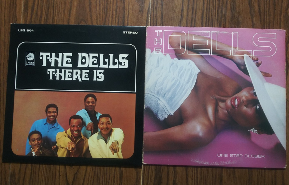 THE DELLS - Lot of 2 Vinyl LP Record Albums There Is 1968 + One Step ...