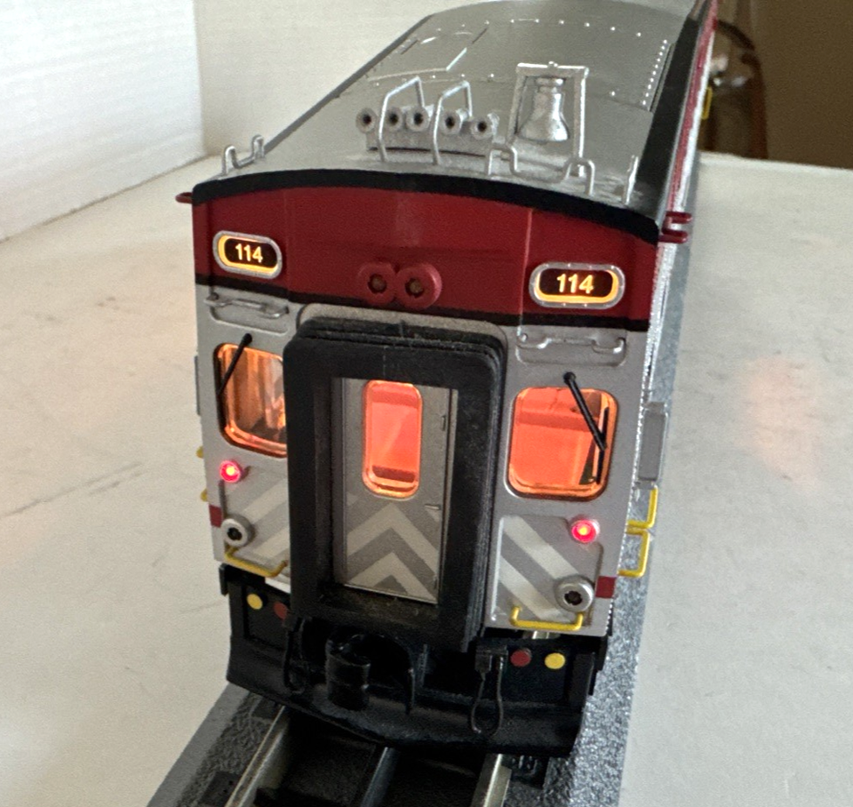 K-LINE O GAUGE 4 CAR CAL TRAIN BOMBARDIER COMMUTER LIGHTED PASSENGER ...