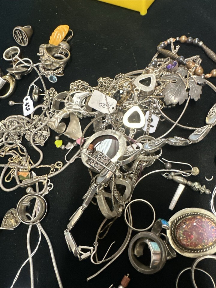 925 392 Grams Scrap Sterling Silver Jewelry And Wearable See Photos No ...