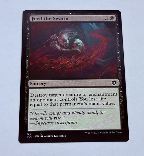 Feed The Swarm 129 Magic The Gathering Trading Card MTG Tc7 | eBay