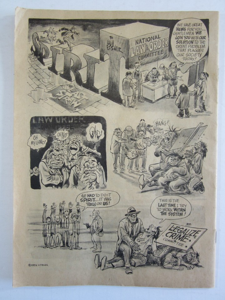 Spirit Sunday April 14, 1946 VG/FN Comic Book Section Reprint - Will ...