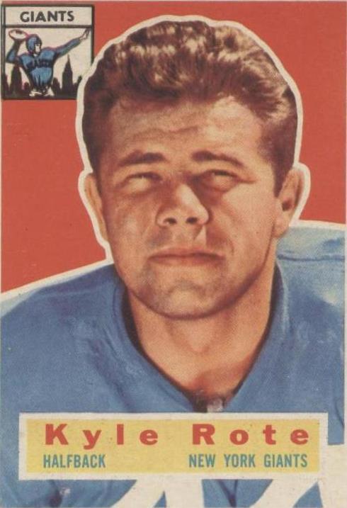 1956 Topps - Kyle Rote #29 for sale online | eBay
