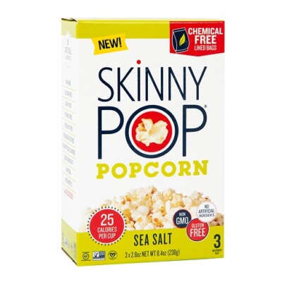 Skinny Pop Microwave Popcorn Sea Salt | eBay