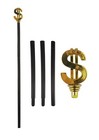 Pimp Stick Top 3 Pcs Snake Cane Dollar Cane Gangster Hip Hop Party ...