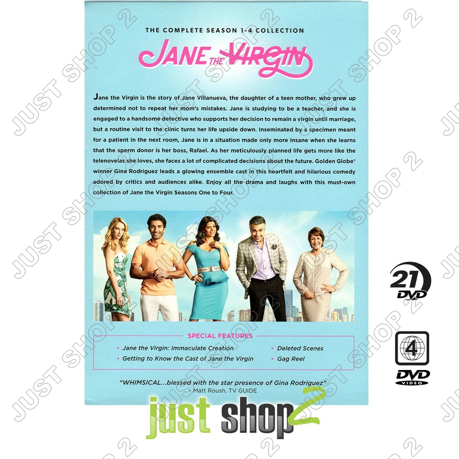 Jane The Virgin DVD : Season 1 + 2 + 3 + 4 : TV Series : Brand New ...
