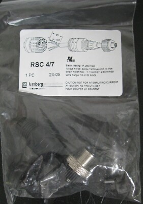 Lumberg 600005191 RSC 4/7 Wireable Connector | eBay