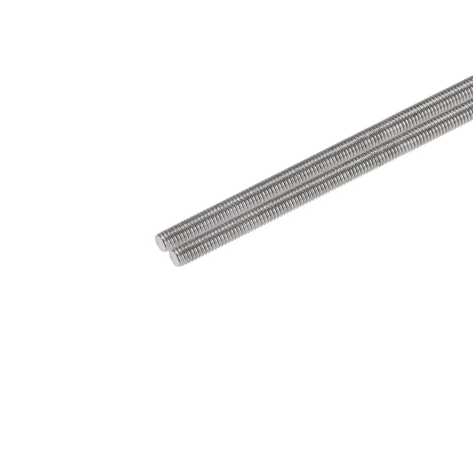 2Pcs M3 x 200mm Fully Threaded Rod 304 Stainless Steel Right Hand ...
