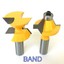 2 pc 1/2"Shank Edge Banding Tongue & Groove Router bit Set ...