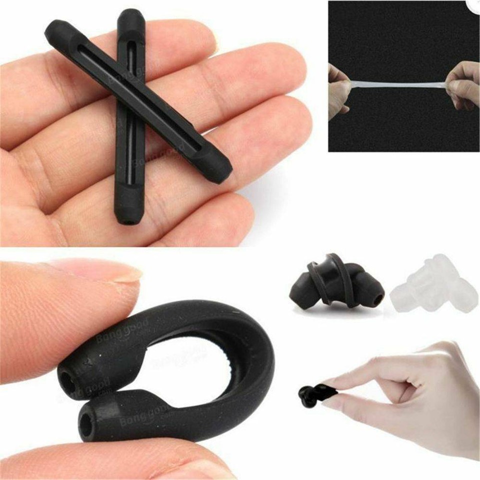 1-5Pair Anti-Slip Tip Ear Grip Silicone Temple Hook For Glasses ...