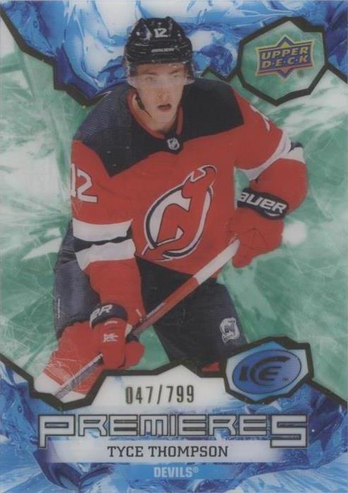 2021-22 Upper Deck Ice - Ice Premieres Tyce Thompson #187 Green /799 ...