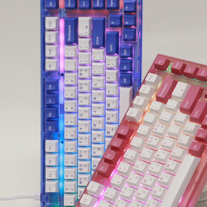 ABKO AG75 Gasket Mount RGB HOTSWAP Mechanical Keyboard / 82Key / Purple ...
