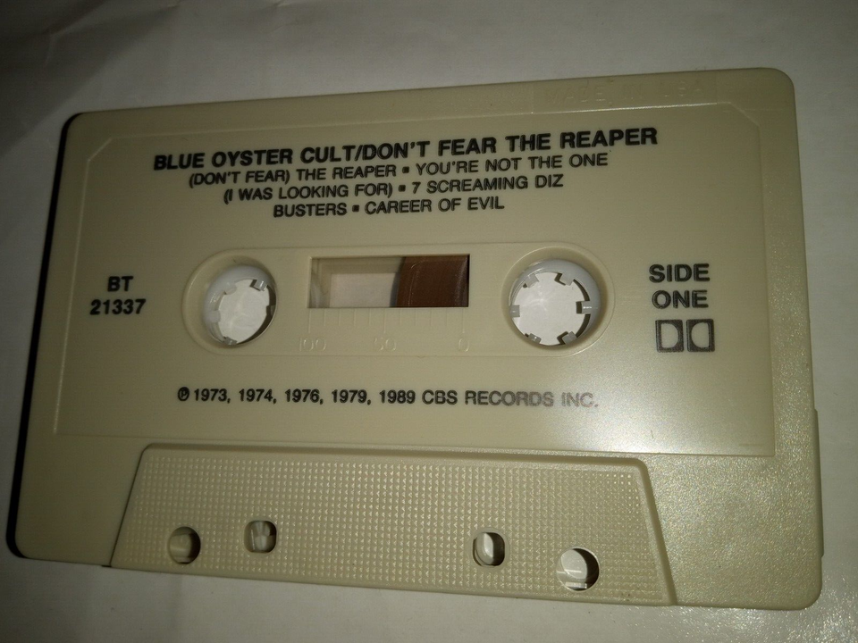 Blue Oyster Cult "Don't Fear the Reaper" Cassette | eBay
