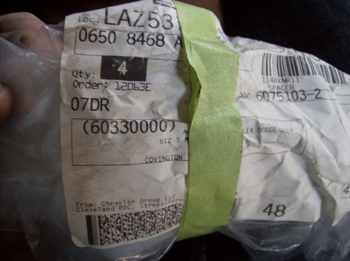 GENUINE MOPAR 06508468AA CONTROL ARM SPACER BID IS FOR ONE SPACER | eBay