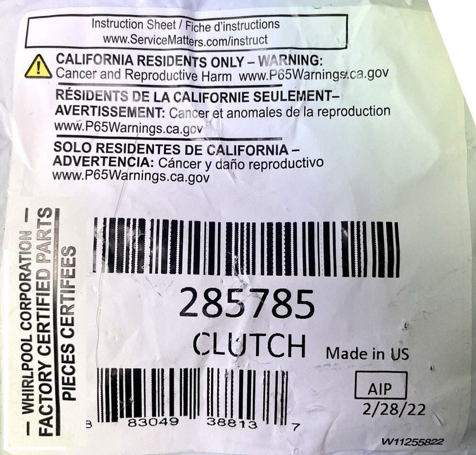 Genuine FSP OEM Whirlpool Kenmore Washer Clutch (See Model Fit List) | eBay