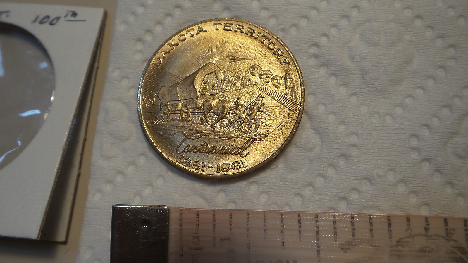 1861-1961 DAKOTA TERRITORY 100 YEAR CENTENNIAL TRADE TOKEN COIN 50 Cent ...