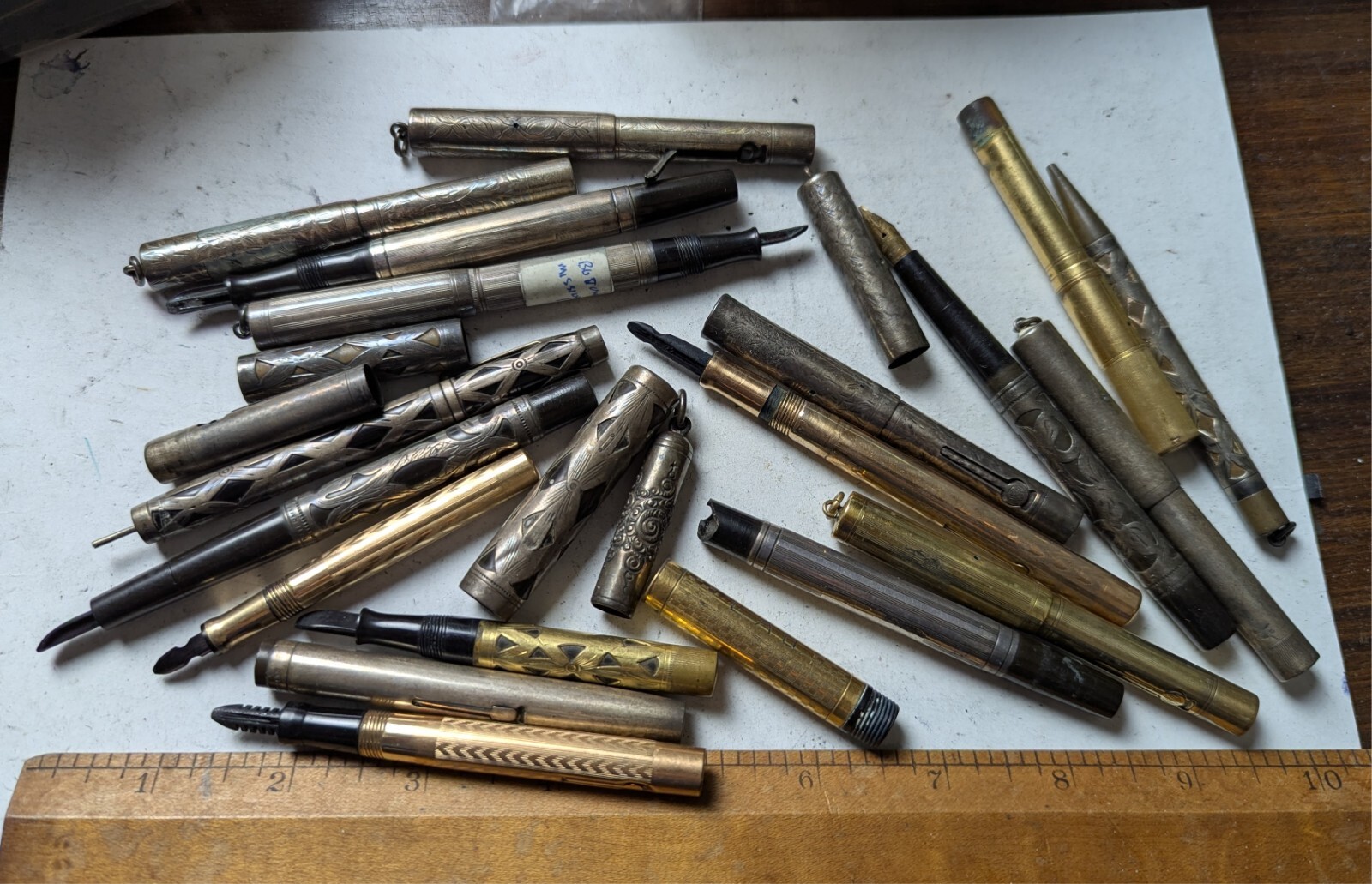 Vintage Waterman fountain pen overlay lot silver gold fill (s) | eBay