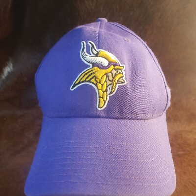 MINNESOTA VIKINGS NFL Embroidered Adjustable Purple Baseball Cap Men's ...