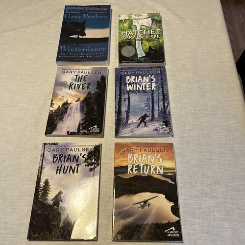 Gary Paulsen 6 Books Collection Set, Hatchet Winterdance Brian’s Winter ...