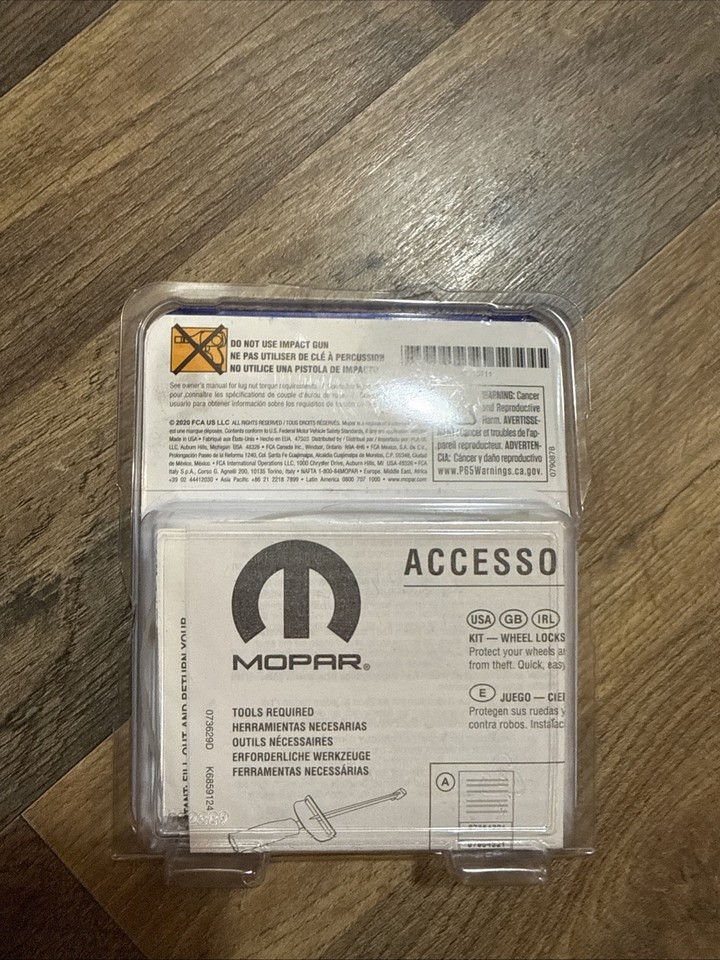 Mopar Wheel Lock Kit OEM 2018-2024 Jeep Wrangler Gladiator 82215711 | eBay