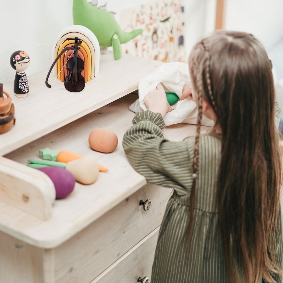 3 Pcs Mini Violin Model Plastic Simulation Violin Adornment for Doll ...