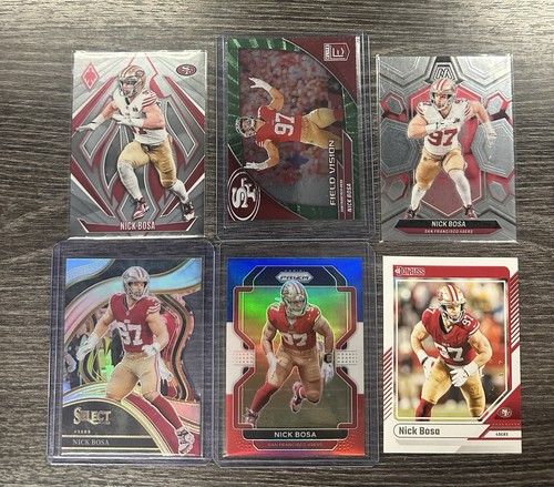 Nick Boss Lot Of 6 Mint Football Cards Prizm Select Refractor Elite ...