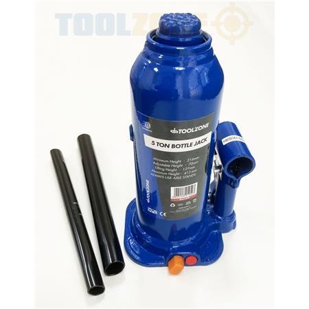 5T BOTTLE JACK 5 TON TONNE FLOOR HYDRAULIC LIFTING CAR VAN TROLLEY JACK ...