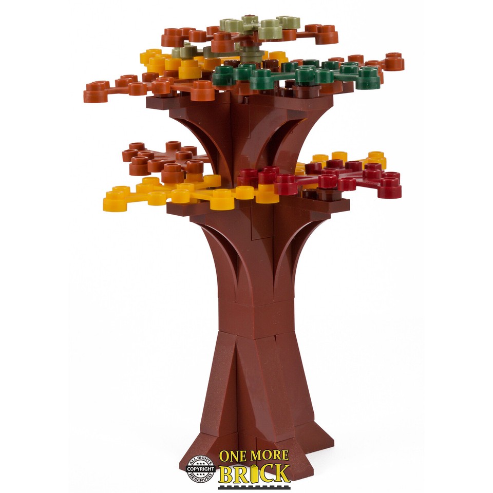 Autumn Tree - Large Bushy Tree - Custom model & Instructions | All ...